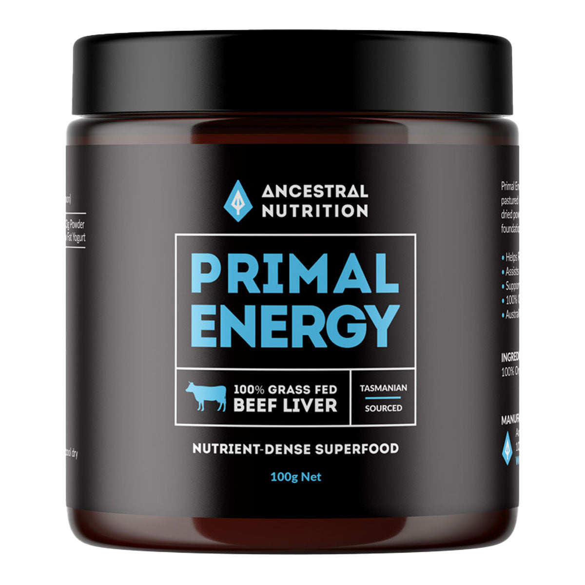 Buy Primal Energy Powder 100% Grass Fed Beef Liver by ANCESTRAL ...