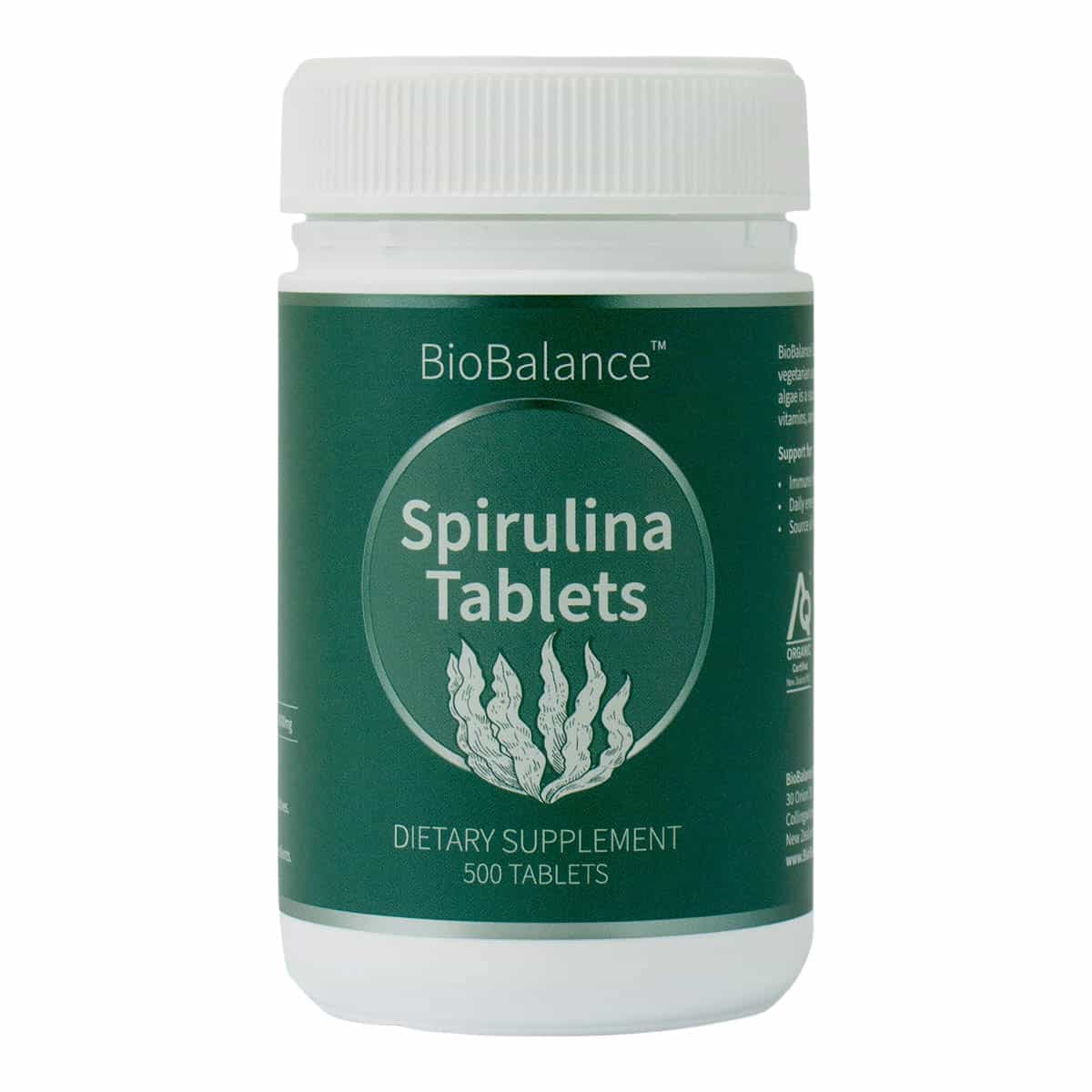 Buy Certified Organic Spirulina Tablets by BioBalance I HealthPost NZ ...