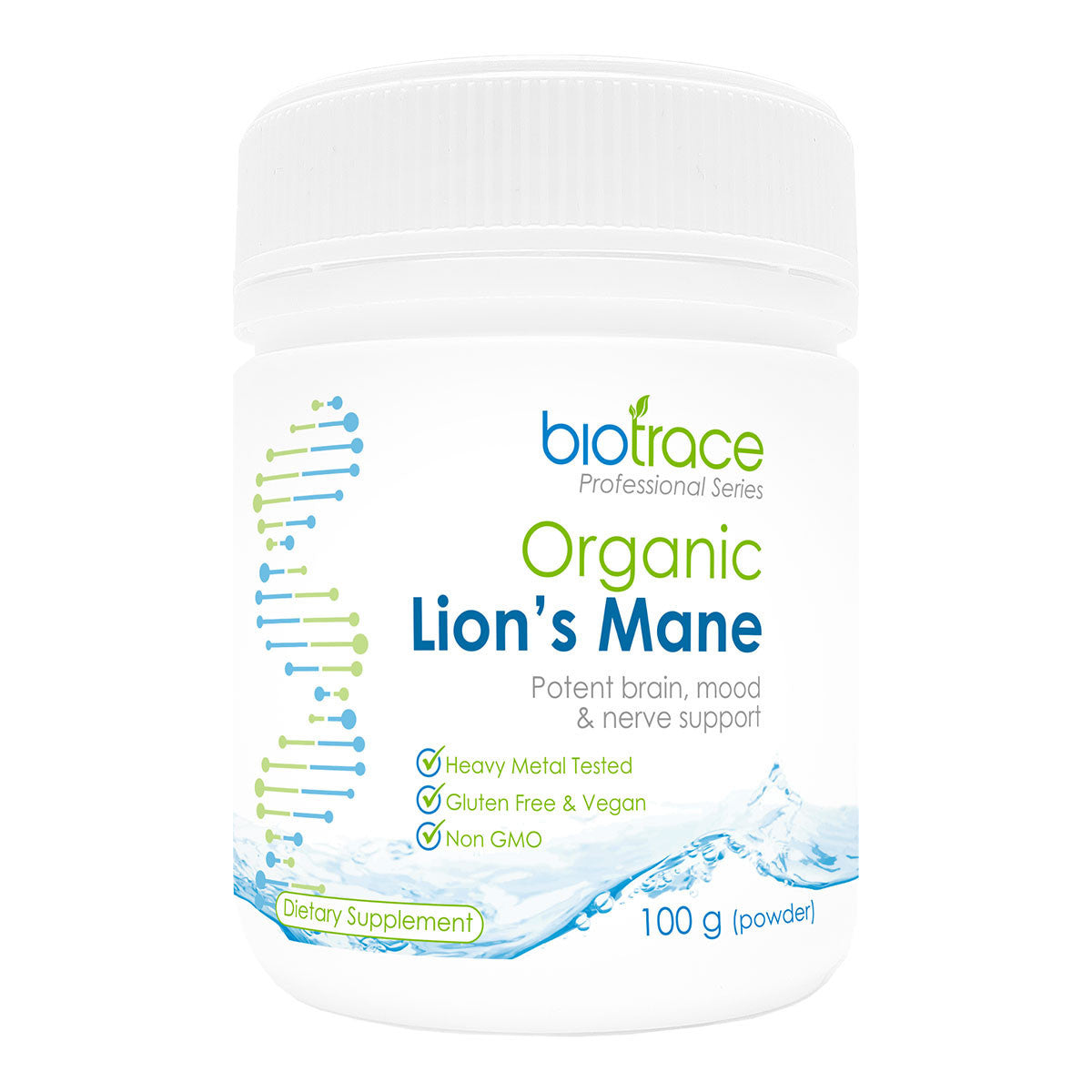 Buy Organic Lion's Mane by BioTrace I HealthPost NZ - 100gm | HealthPost NZ