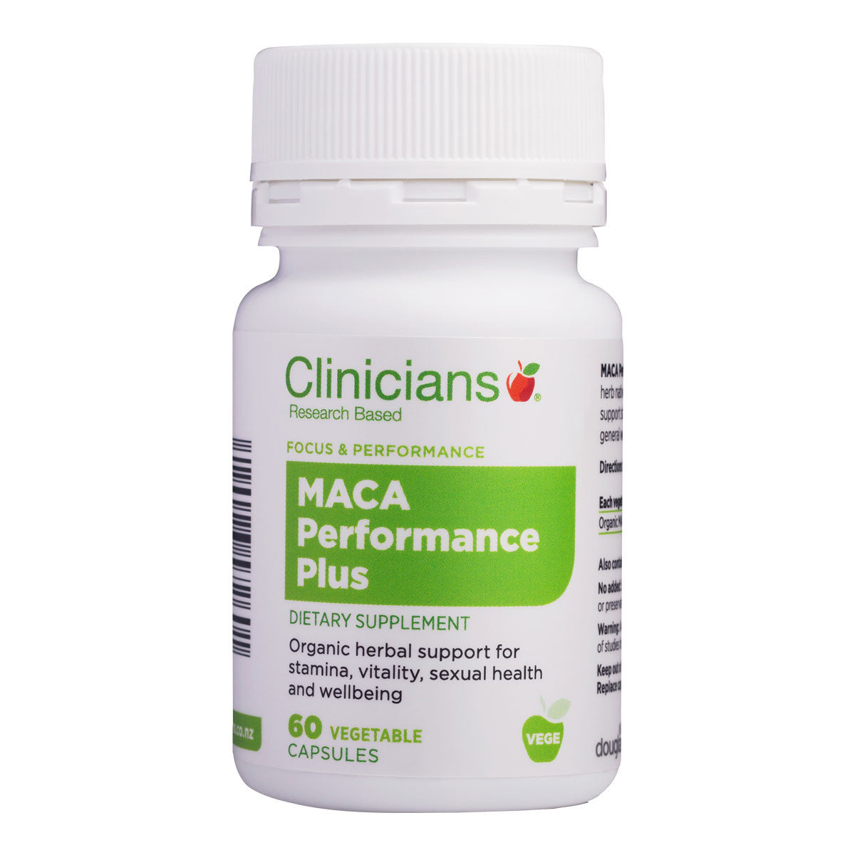 Buy MACA Performance Plus by Clinicians I HealthPost NZ - 60 vege ...