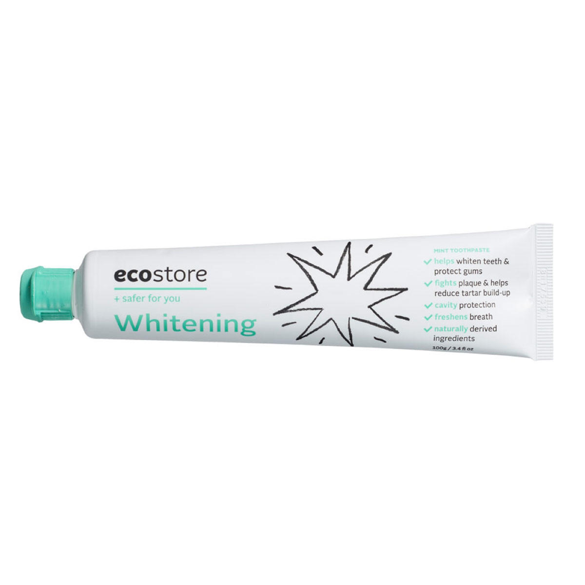 Buy Toothpaste Whitening by ecostore I HealthPost NZ - 100g | HealthPost NZ