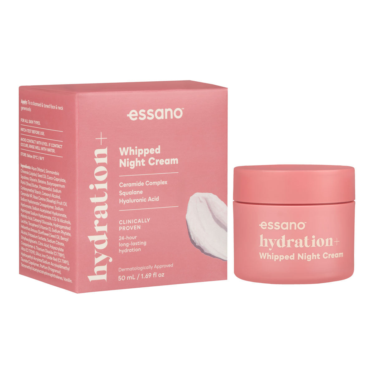 Buy Hydration+ Whipped Night Cream by Essano I HealthPost NZ - 50ml ...