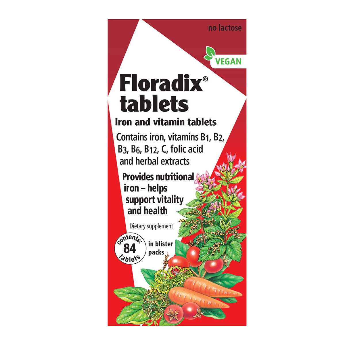 Buy Floradix Tablets by Floradix I HealthPost NZ - 84 tablets ...