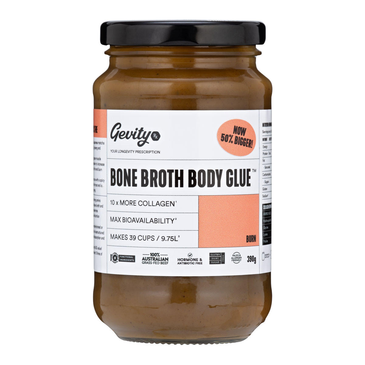 Buy Bone Broth Body Glue Burn by Gevity I HealthPost NZ - 390gm ...