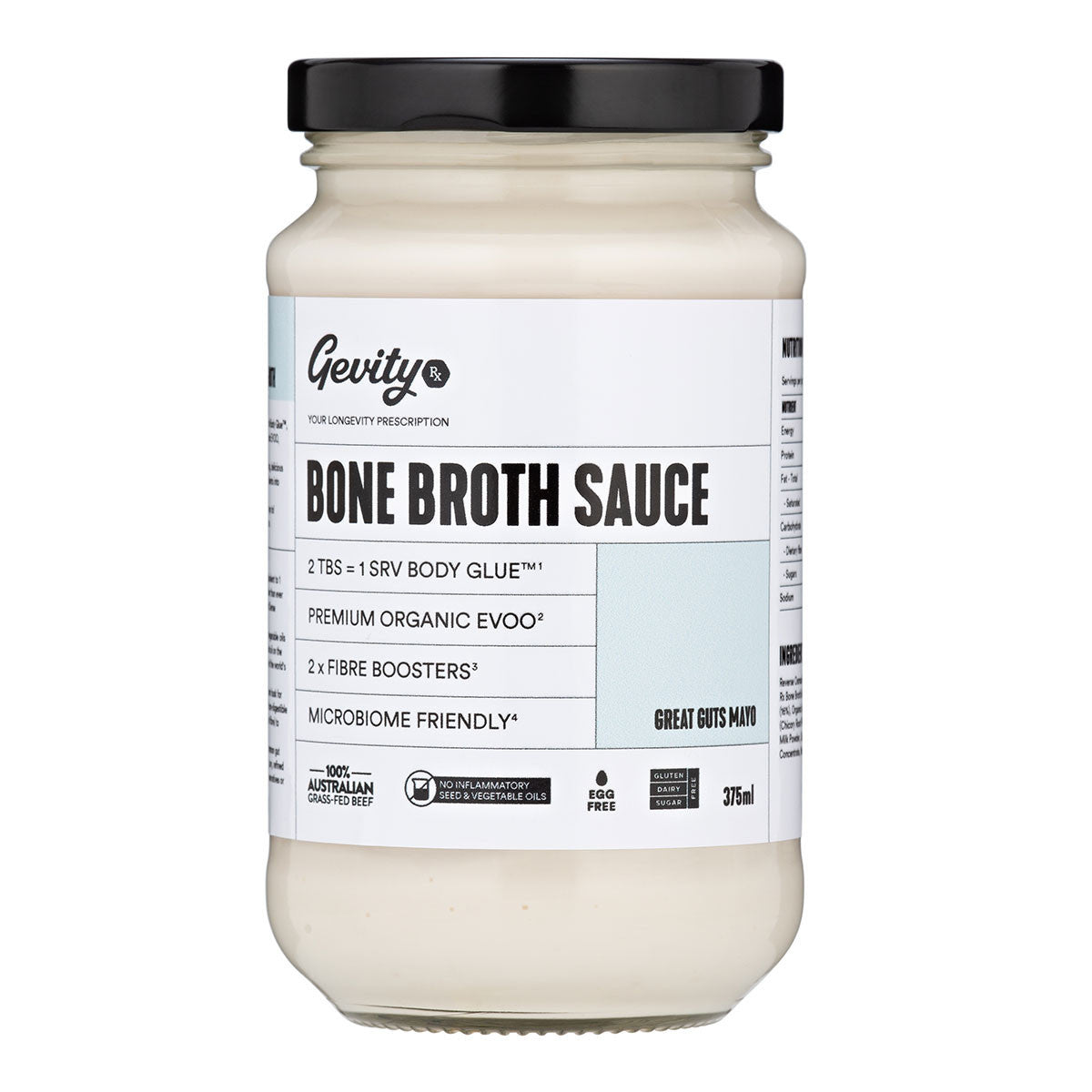Buy Bone Broth Sauce - Great Guts Mayo by Gevity I HealthPost NZ ...