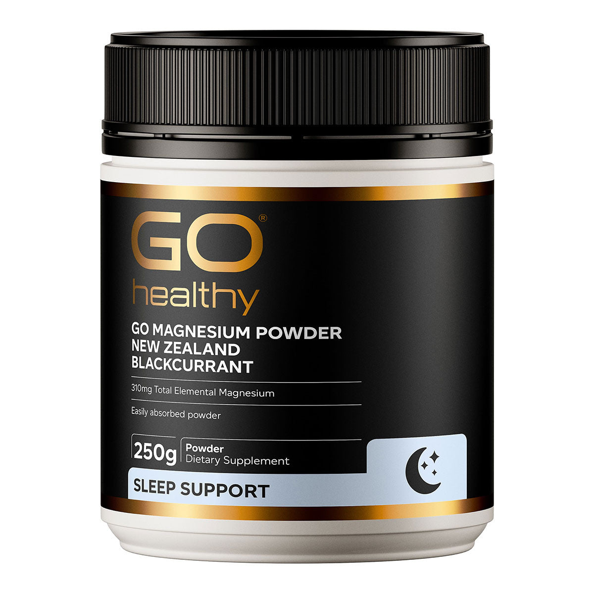 Buy GO Magnesium Powder - NZ Blackcurrant by GO Healthy I HealthPost NZ ...