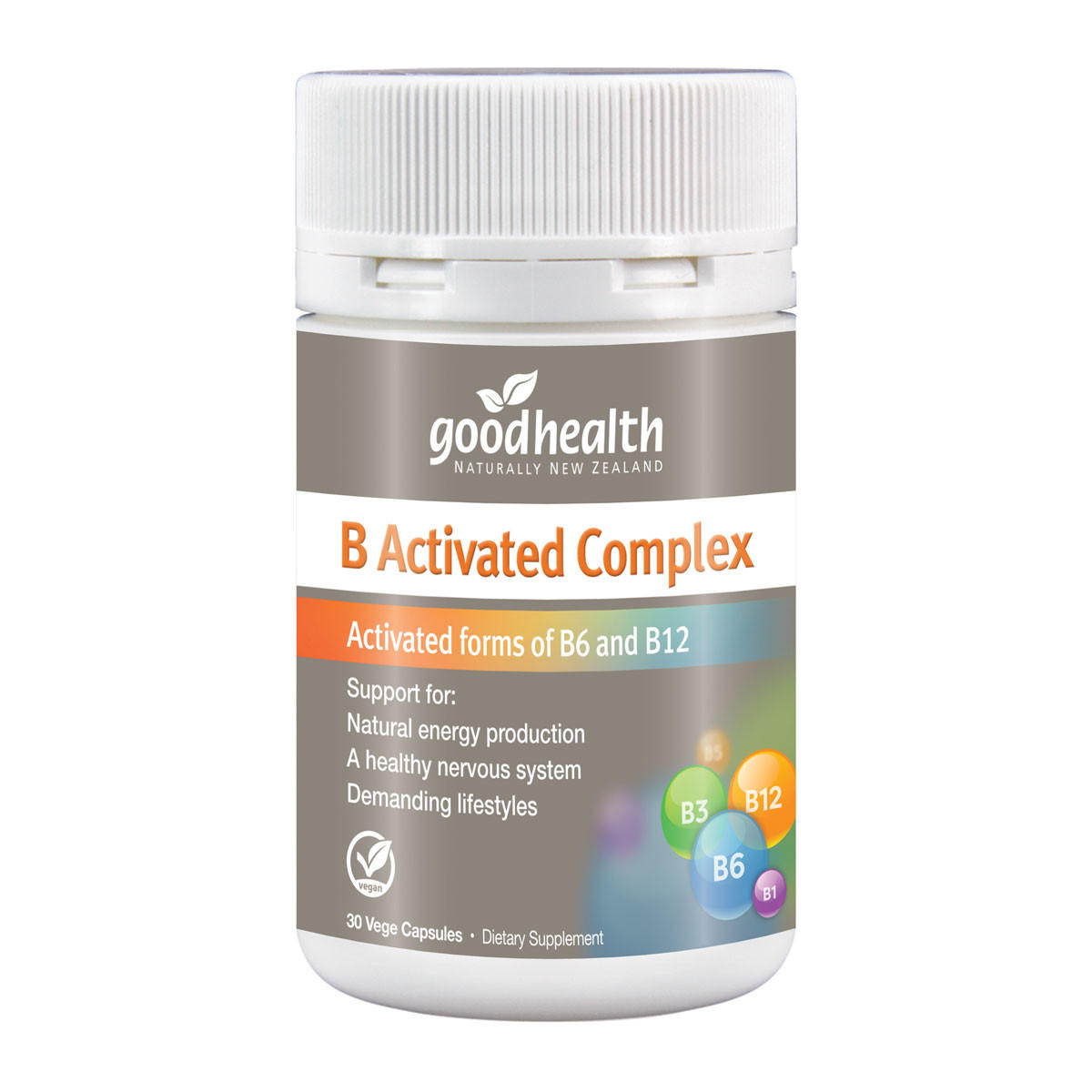 Buy B Activated Complex by Good Health I HealthPost NZ - 30 capsules ...