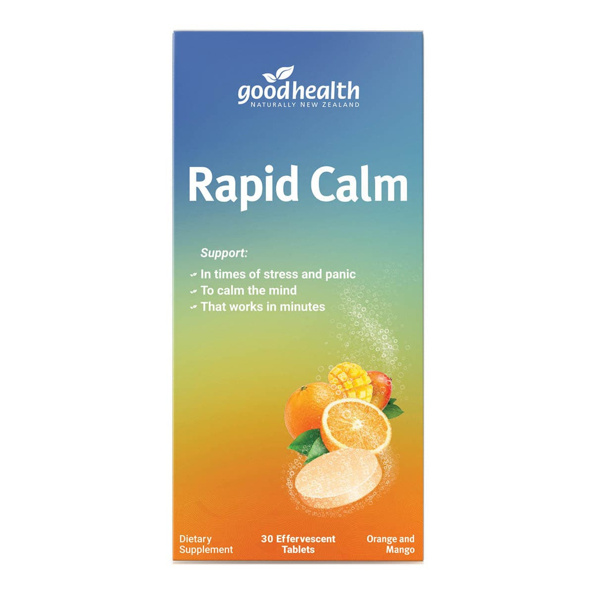 Buy Rapid Calm - Orange & Mango by Good Health I HealthPost NZ - 30 ...