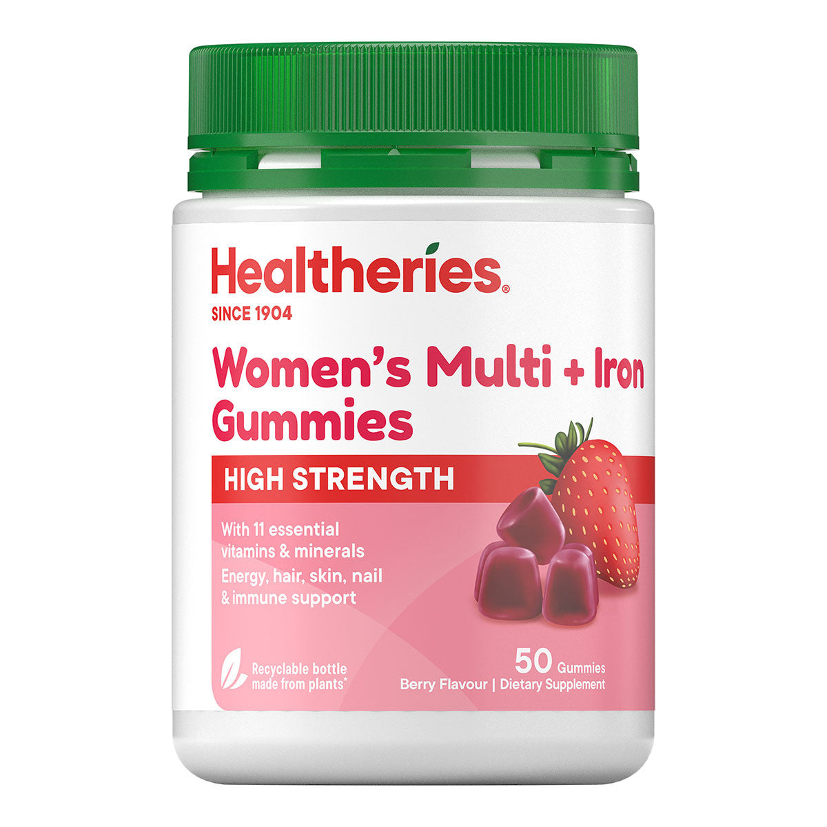 Buy Women's Multi + Iron Gummies High Strength by Healtheries I ...