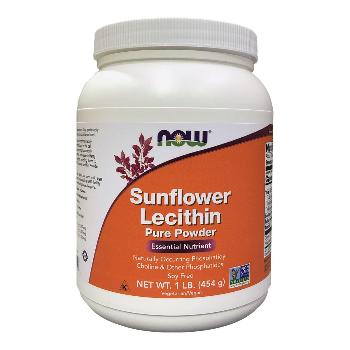 Buy Sunflower Lecithin Pure Powder by NOW foods I HealthPost NZ - 454gm ...