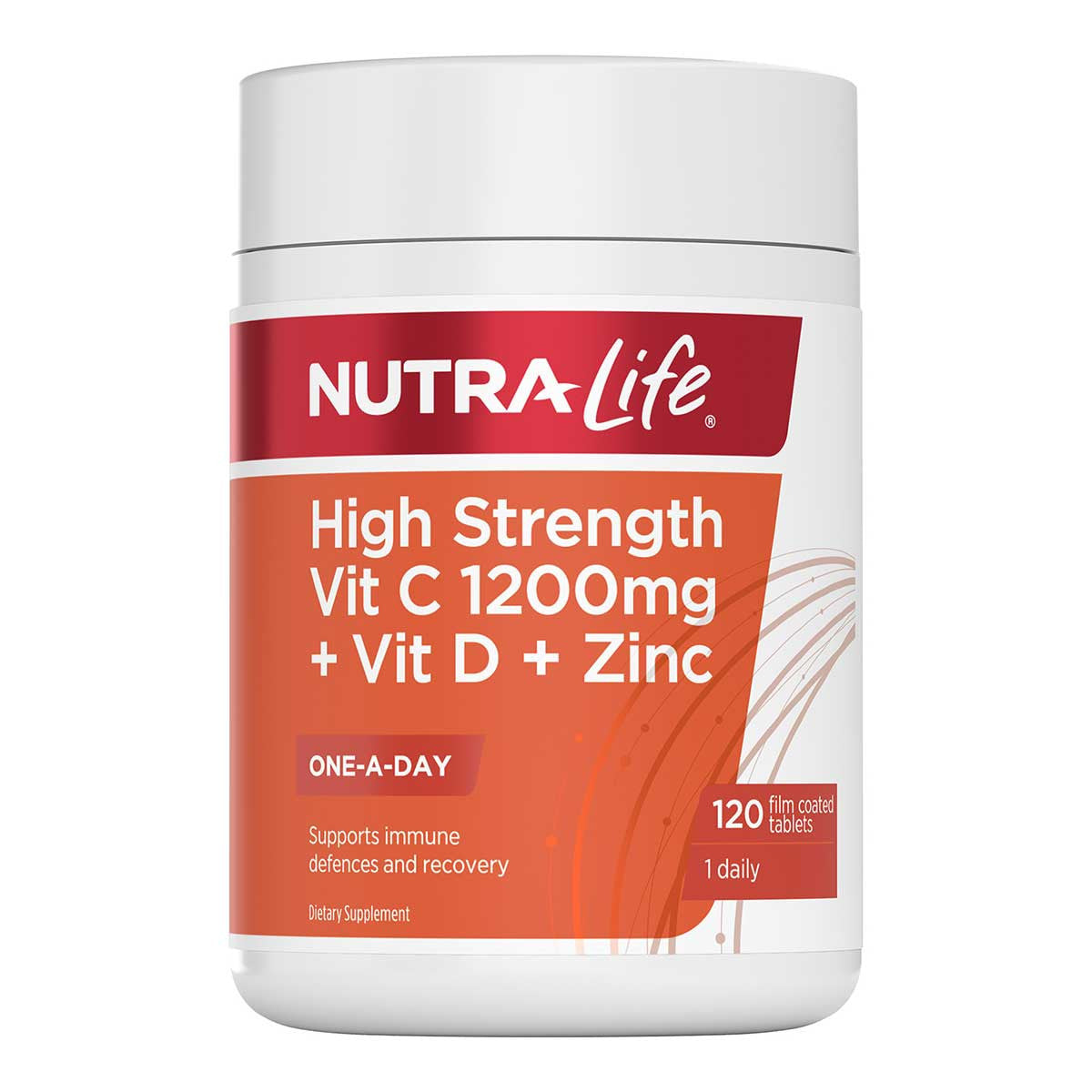 Buy High Strength Vit C 1200mg + Vit D + Zinc by Nutra-Life I ...