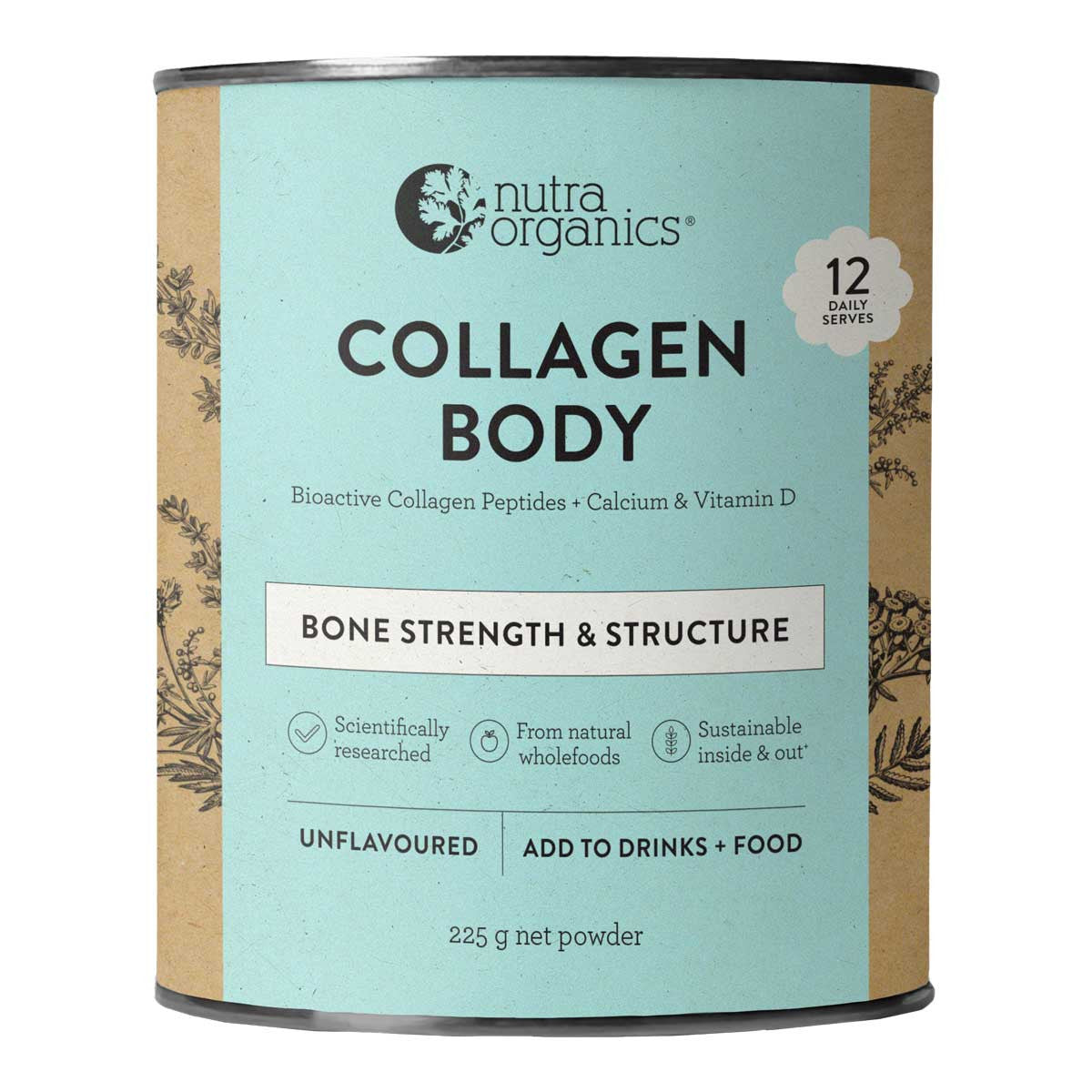 Buy Collagen Joints + Bones by Nutra Organics I HealthPost NZ - 225g ...
