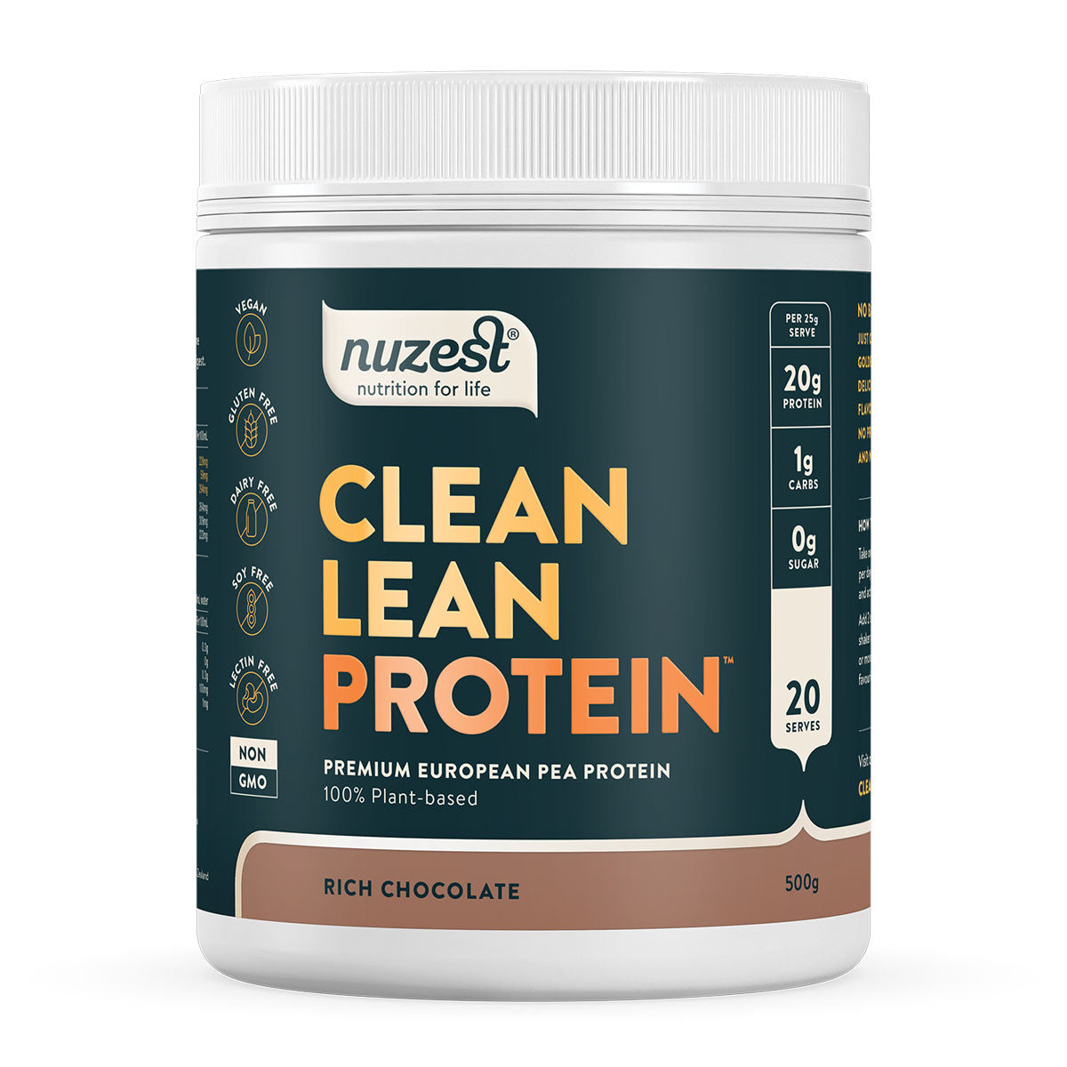 Buy Clean Lean Protein Rich Chocolate by NuZest I HealthPost NZ - 250g ...