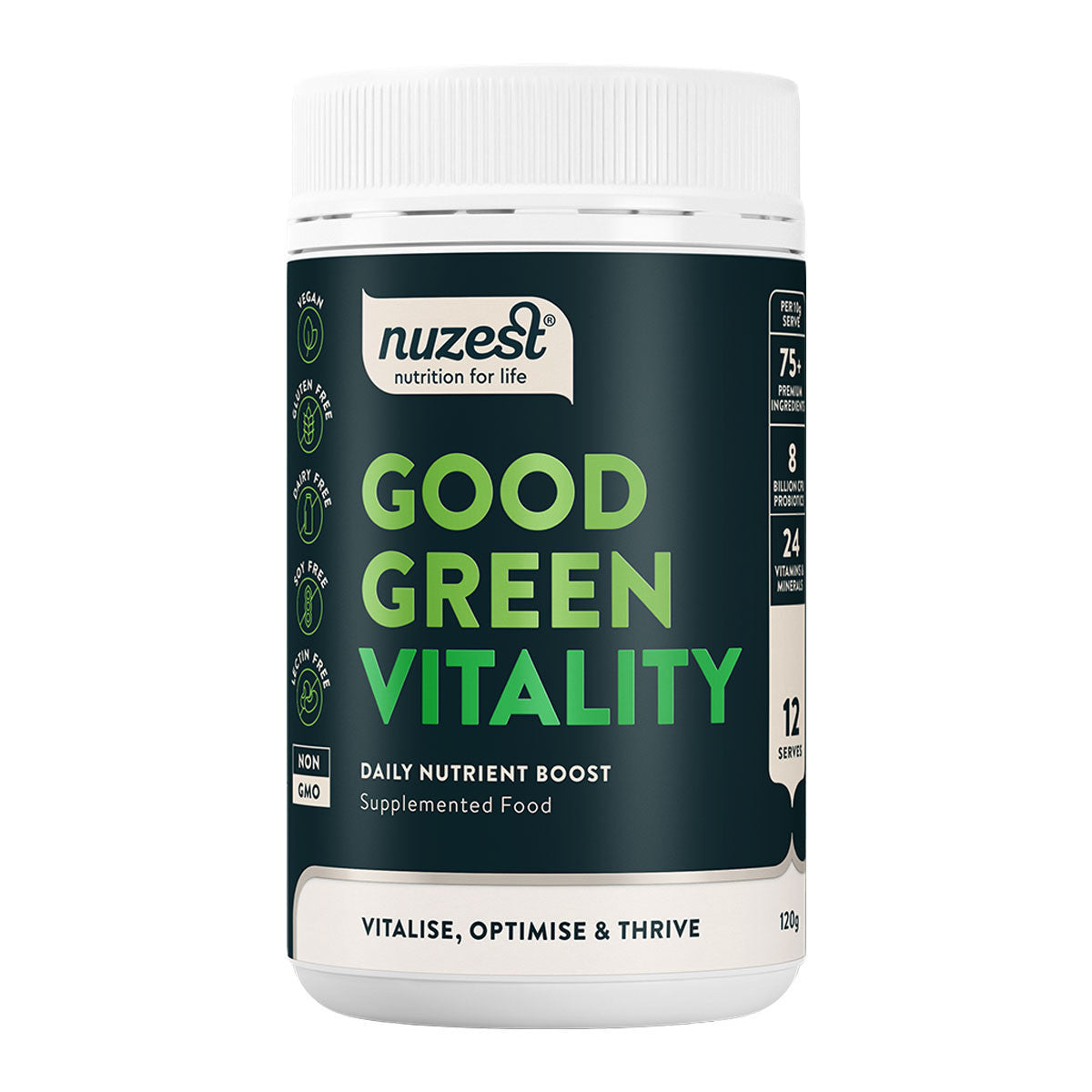 Buy Good Green Vitality by Nuzest I HealthPost NZ - 120g | HealthPost NZ