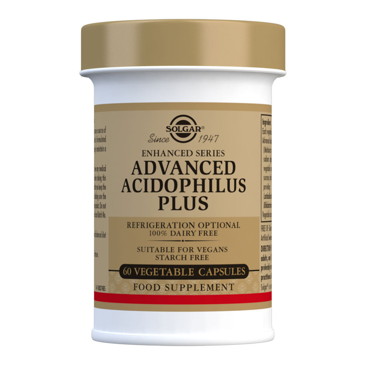 Buy Advanced Acidophilus Plus by Solgar I HealthPost NZ - 60 vege ...